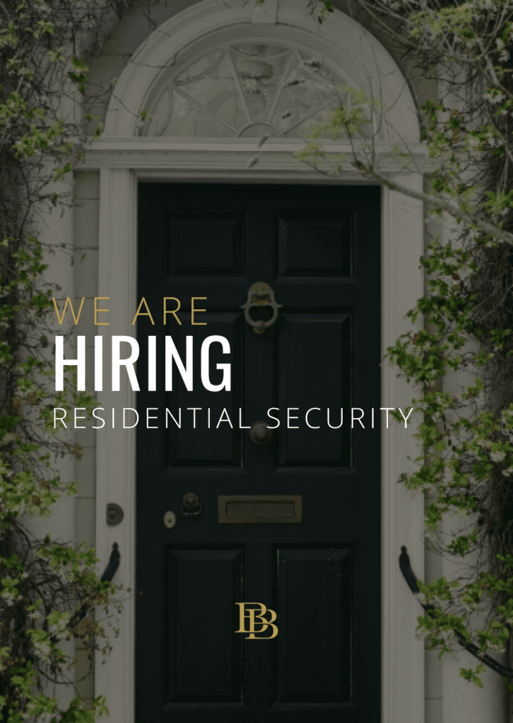Residential Security - Nights - South Kensington - UHNW Staff
